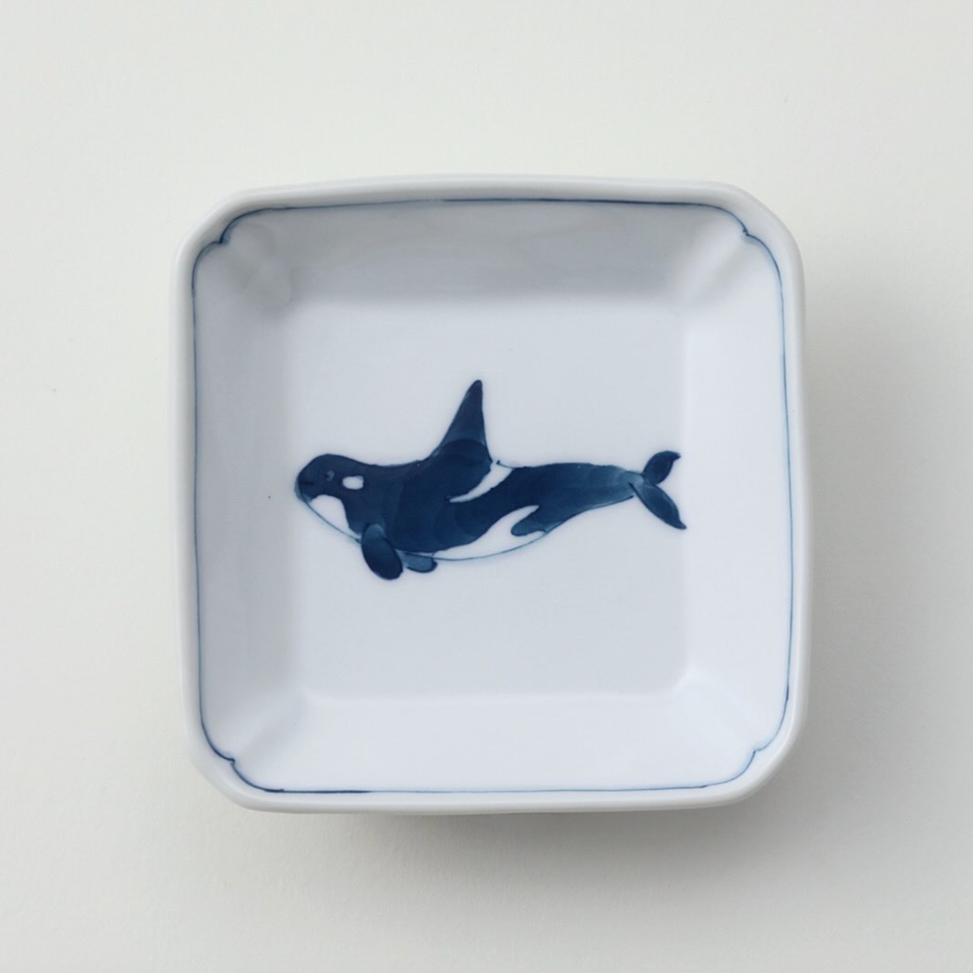 Whale Sauce Plate - Square – The Kogei Shop